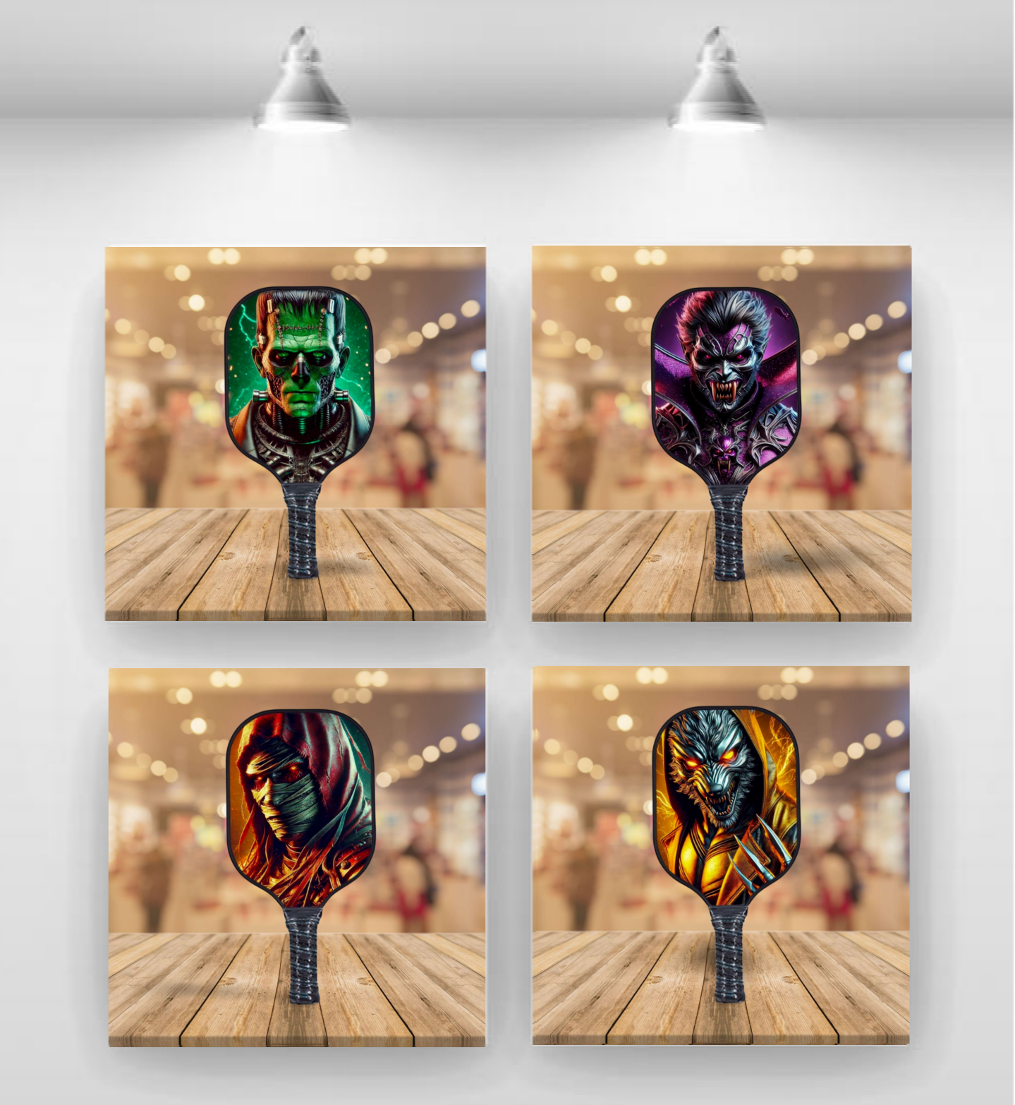 Monsters 2.0 - A Special Edition - 4 Pickleball Paddle Set – The Mad ...