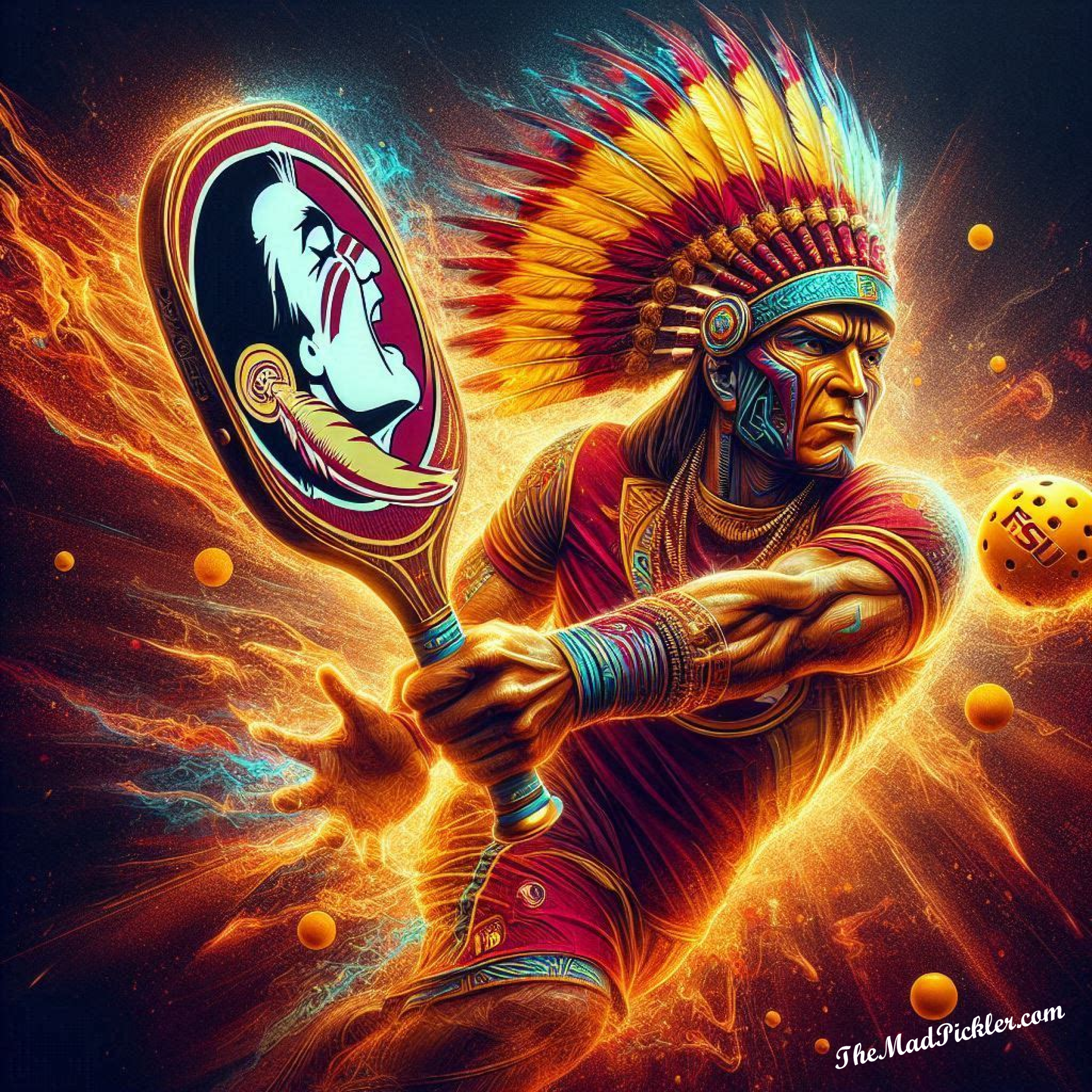 Florida State - Indian Chief - FSU - Ready To Hang Canvas Hi-Res Wall ...