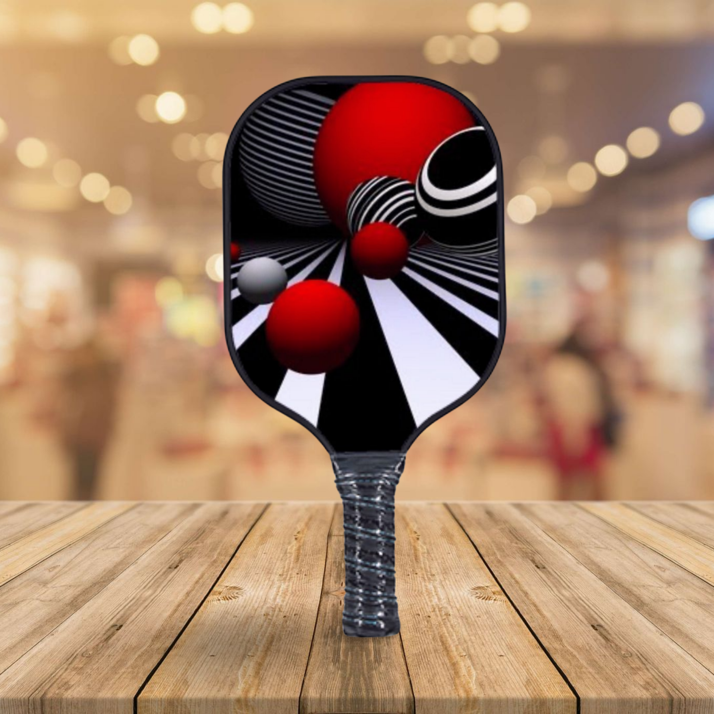 Red Abstract Delight - Pickleball Paddle – The Mad Pickler