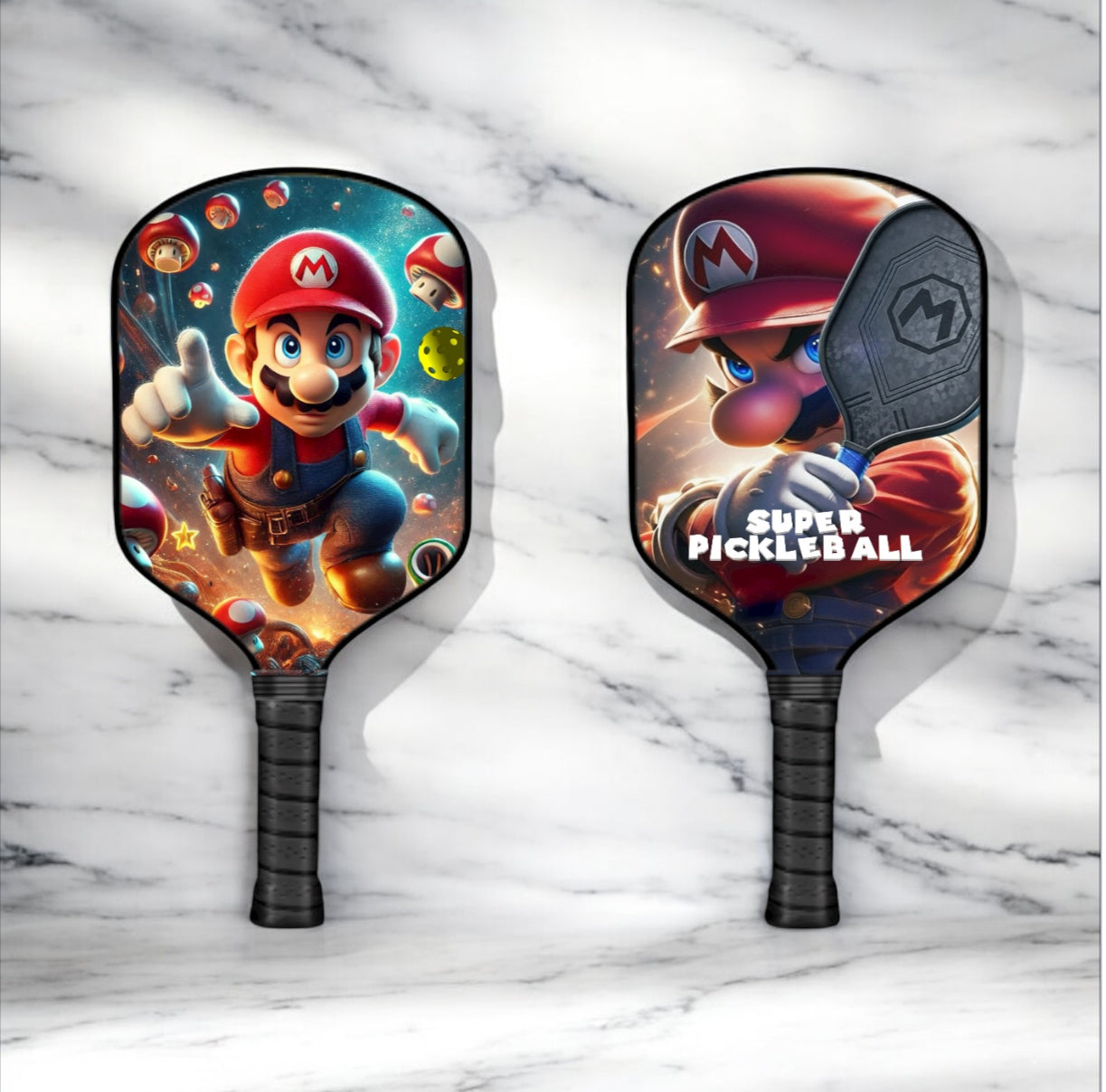 Mario - Mario Brothers - Pickleball Paddle – The Mad Pickler
