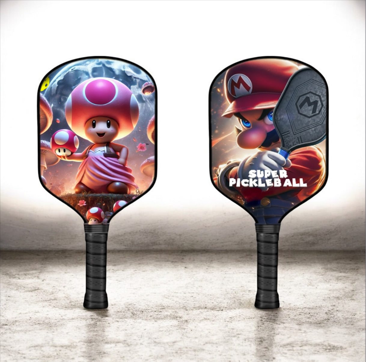 Toadette - Mario Brothers - Pickleball Paddle – The Mad Pickler