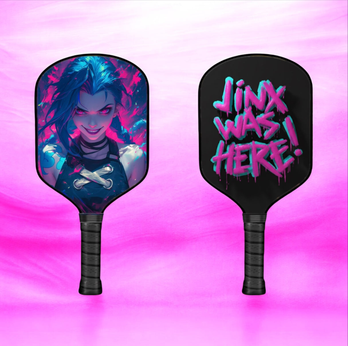 League of Legends - Arcane - Jinx Was Here! - Pickleball Paddle – The ...