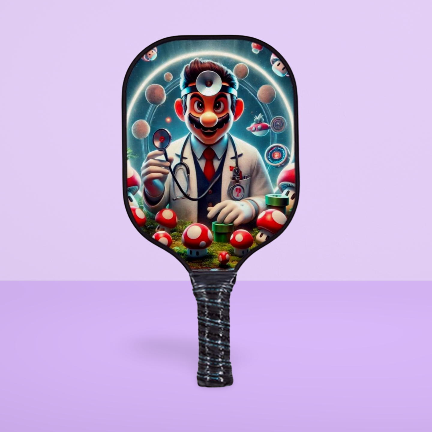 Dr. Mario- Mario Brothers - Pickleball Paddle – The Mad Pickler