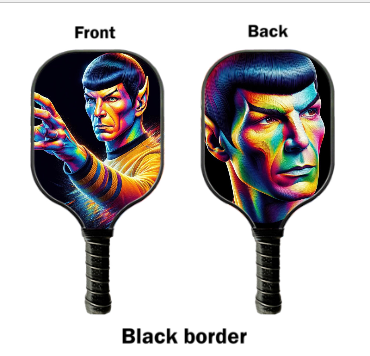 Spock - Star Trek - Pickleball Paddle – The Mad Pickler