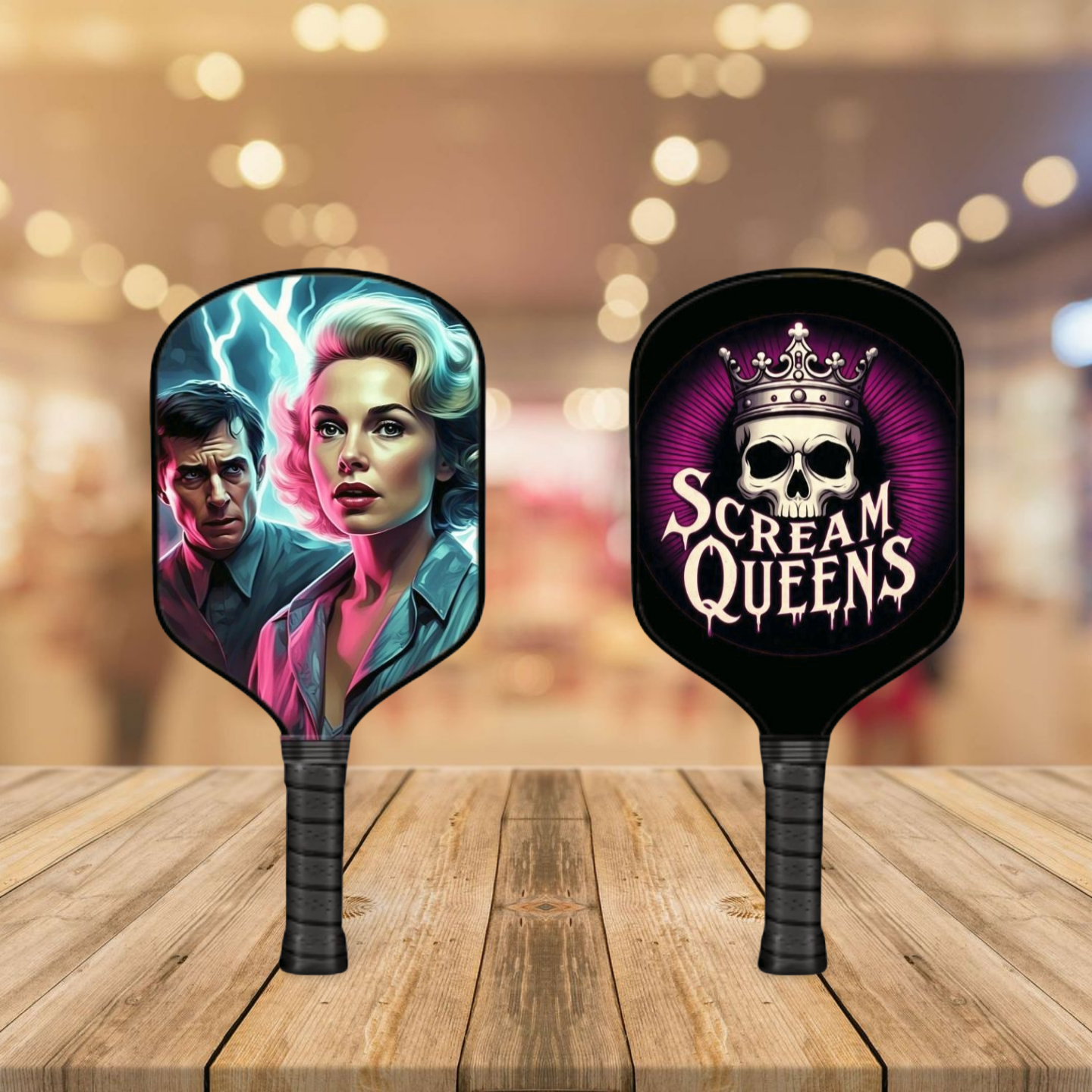 Scream Queens - Psycho - Pickleball Paddle – The Mad Pickler