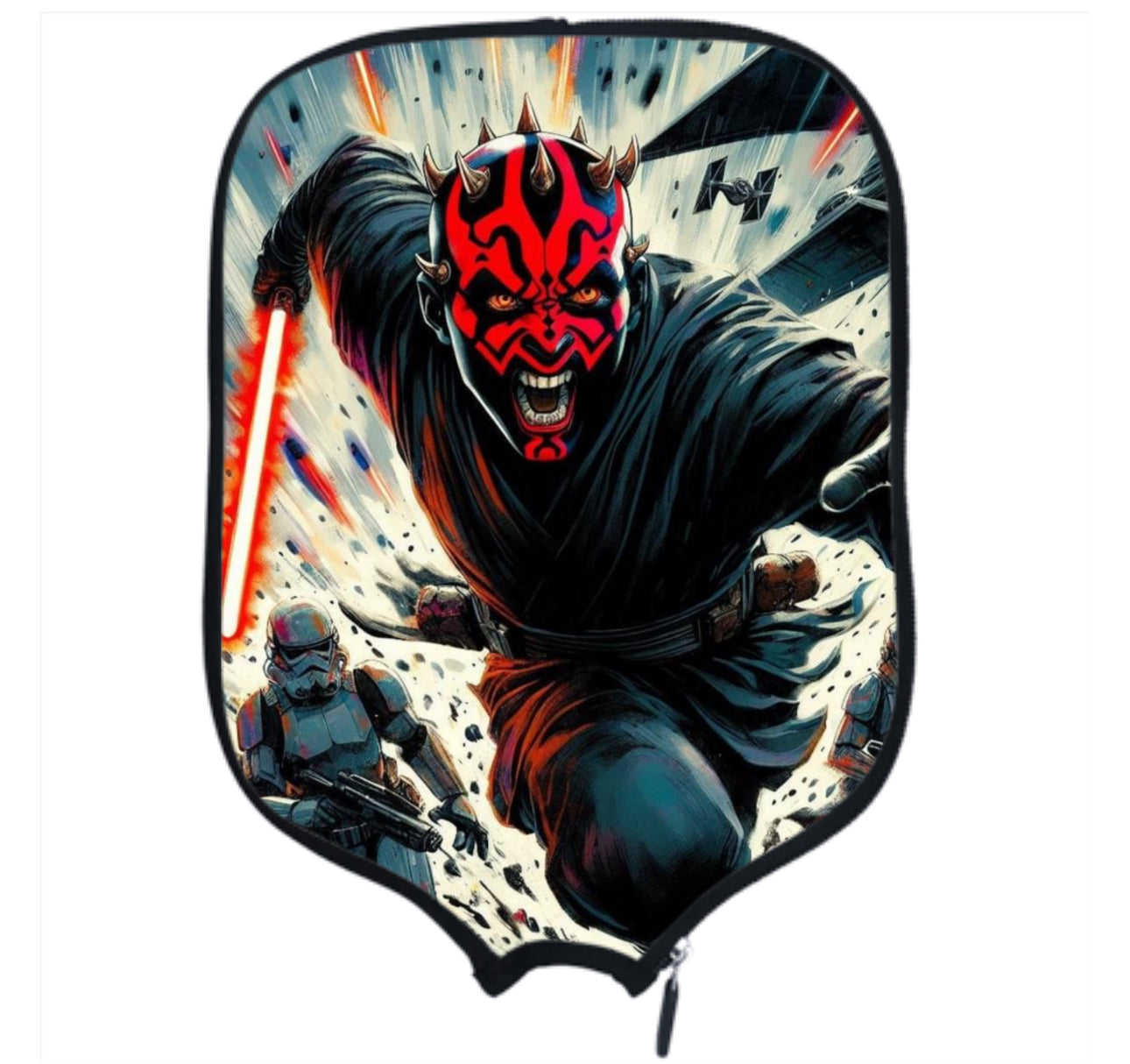 Darth Maul - Animated - Pickleball Paddle Cover – The Mad Pickler