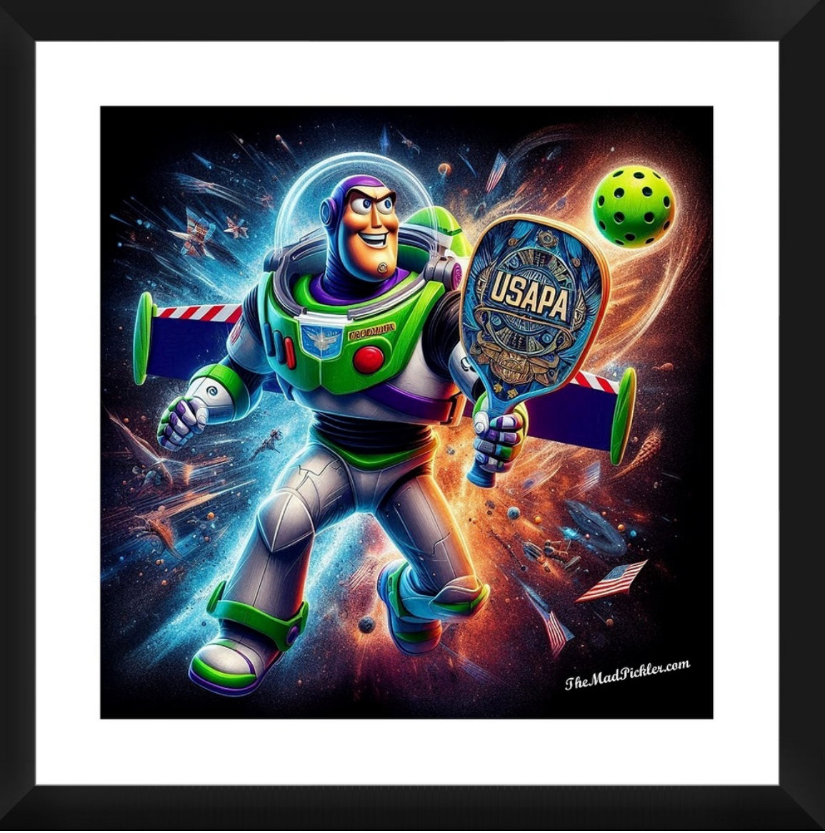 Buzz Lightyear Framed Artwork 16x16 – The Mad Pickler