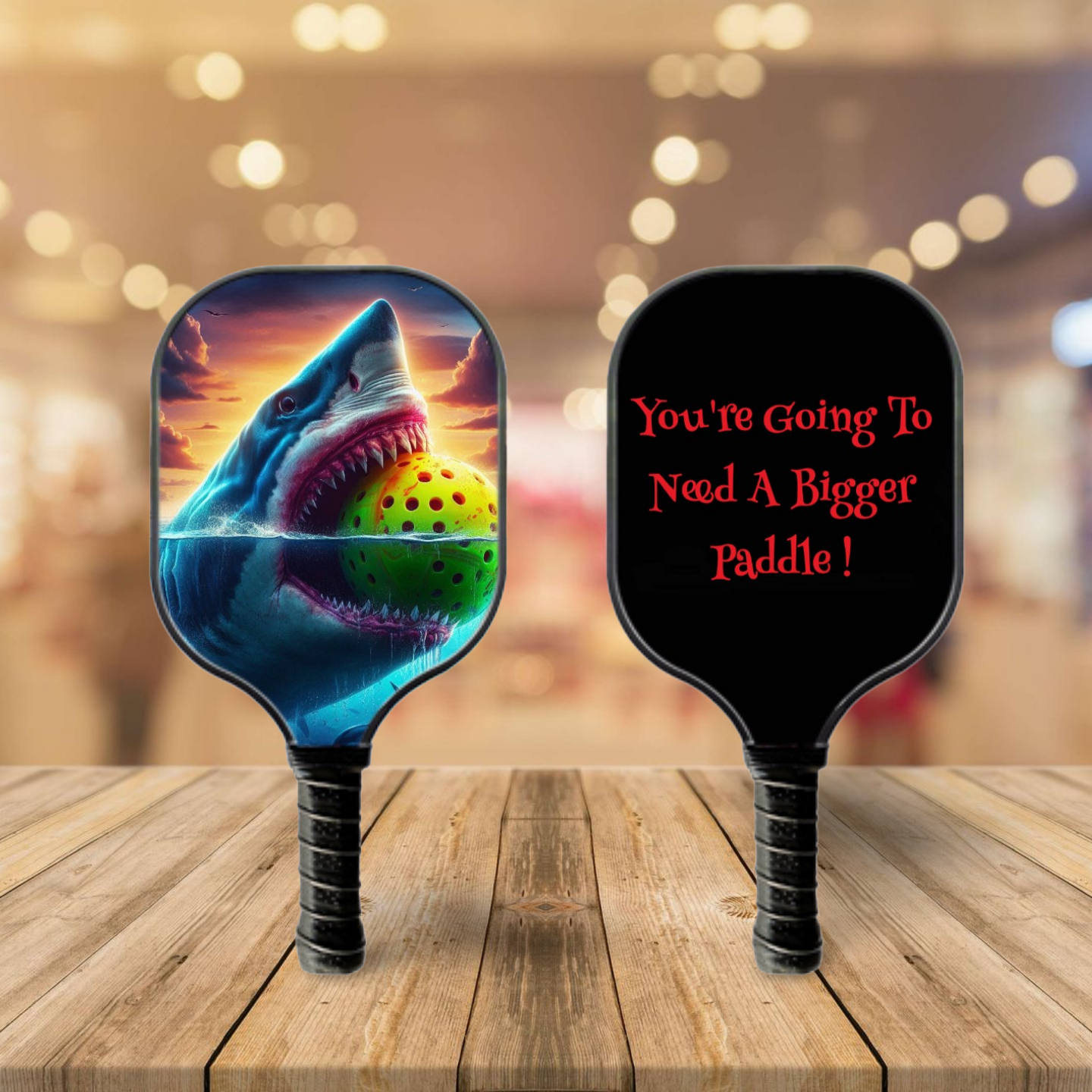 Jaws 50th - "You're Going To Need A Bigger Paddle!"- Pickleball Paddle ...